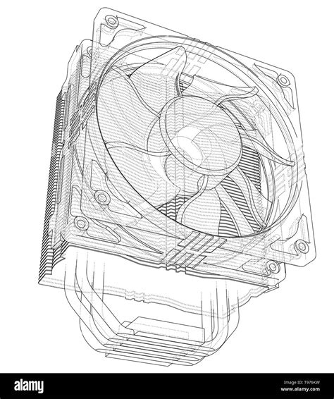 Cpu Coller Concept Vector Stock Vector Image And Art Alamy