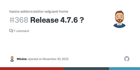 release 4 7 6 · issue 368 · hassio addons addon adguard home · github