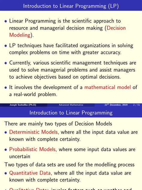 Lp Notes Pdf Linear Programming Applied Mathematics