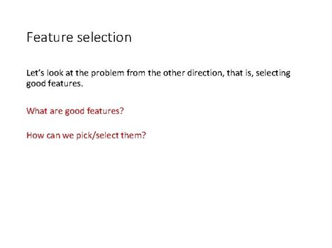 Data Preprocessing Outlier Detection Feature Selection Slides Adapted