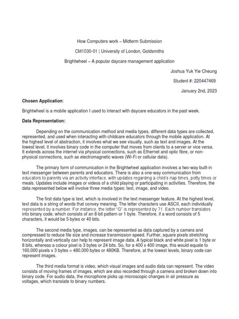 Midterm Assignment Submission Cm1030 01 Hcw Joshua Cheung