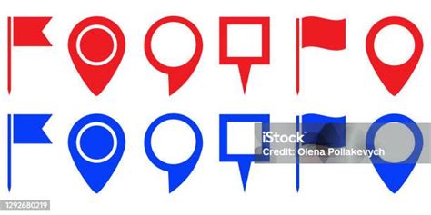 위치 맵 아이콘 Gps 포인터 마크 핀 아이콘 벡터입니다 맵 기호입니다 다채로운 플랫 벡터 일러스트레이션 스톡 이미지 Eps10 벡터에 대한 스톡 벡터 아트 및 기타 이미지
