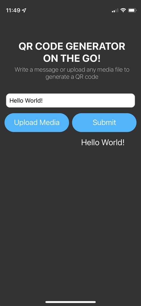 Qrnow A Qr Code Generator On The Go Devpost