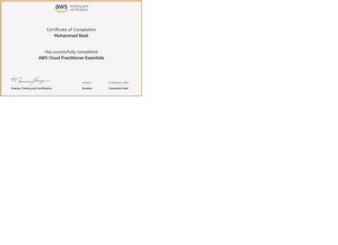 Muhammad Basit On Linkedin Awscloudpractitioneressentials