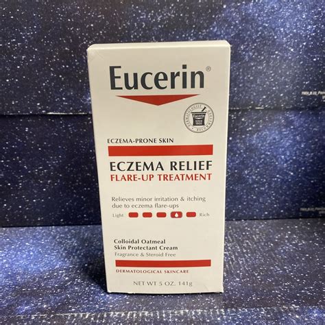 2x Eucerin Eczema Relief Flare Up Treatment Skin Cream 5 Oz Exp Read