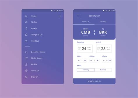 Flight Booking Ui And Ux On Behance