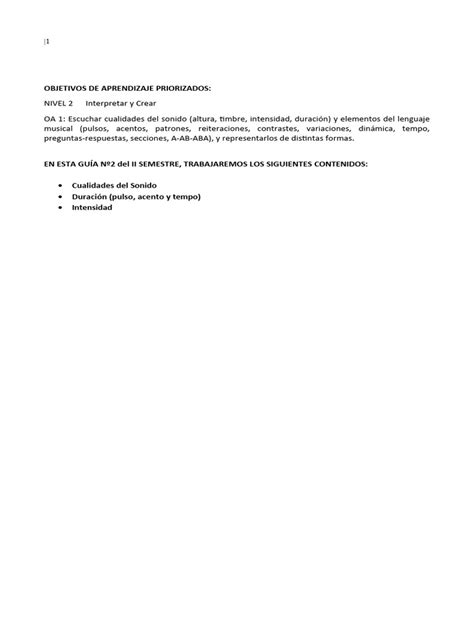 4° Cuarto Basico Segundo Semestre Musica 2024 Julio Pdf Sonido