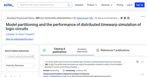 Model Partitioning And The Performance Of Distributed Timewarp Simulation Of Logic Circuits