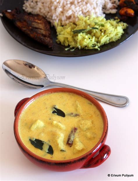 Erivum Puliyum Chembu Moru Curry Chembu Pullissery Colocasia Curry