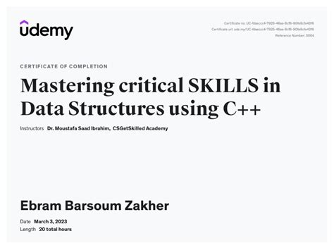 Ebram Barsoum On Linkedin Udemy Datastructures Problemsolving