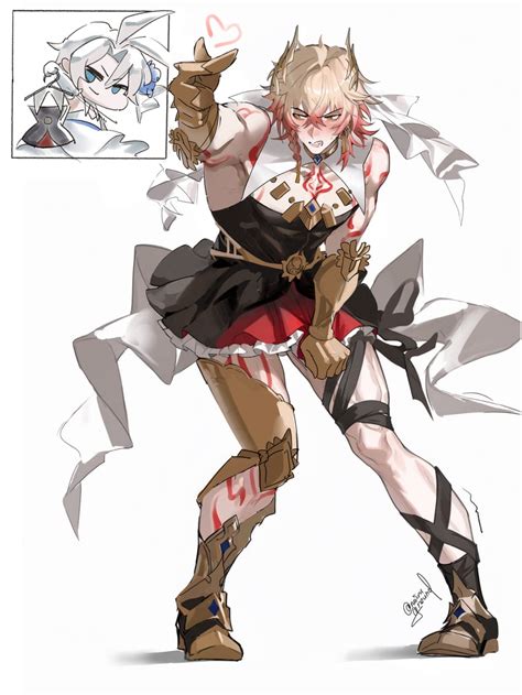 Phainon And Mydei Honkai And More Drawn By Noiruground Danbooru