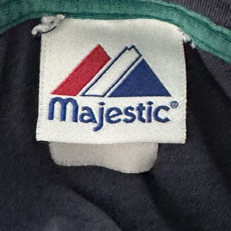 Seattle Mariners Navy And Green Majestic Branded Tee Depop