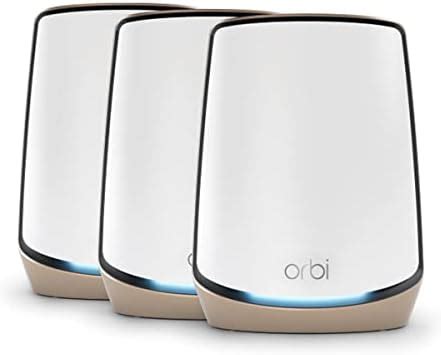 Amazon Com NETGEAR Orbi Tri Band WiFi 6 Mesh Network System RBK863S Router 2 Satellite
