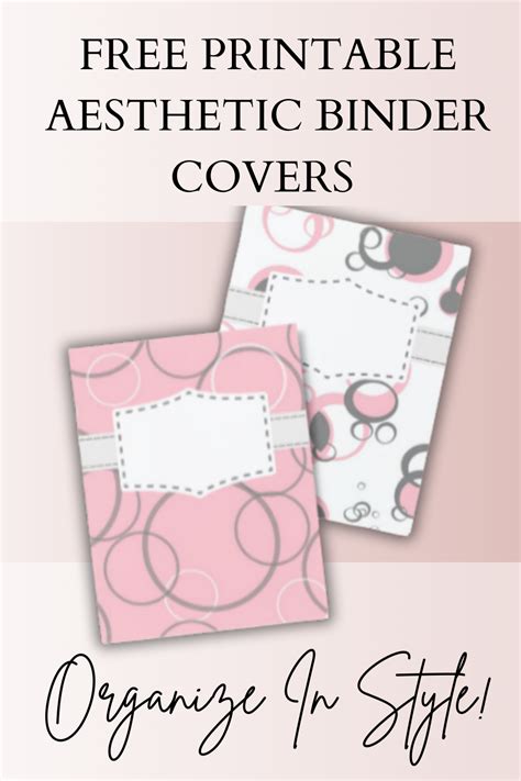 Transform Your Binders With Free Pink And Grey Printable Covers Binder
