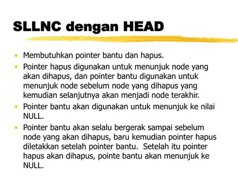 Ppt Struktur Data 6 Single Linked List Non Circular Powerpoint