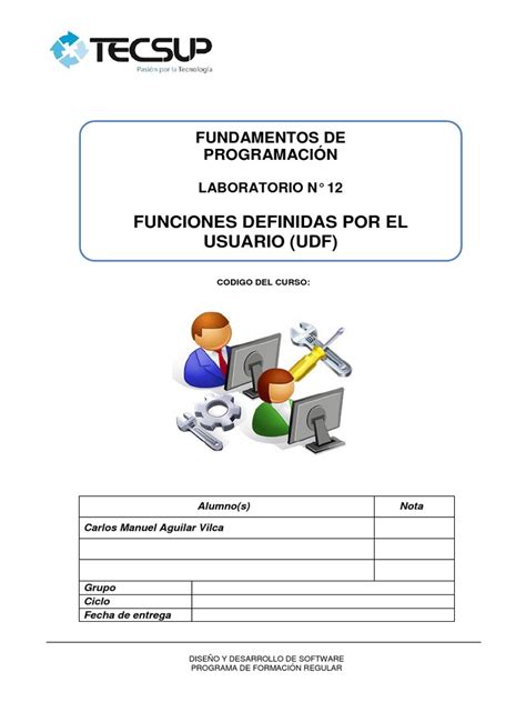 lab 12 funciones definidas por el usuario descargar gratis pdf