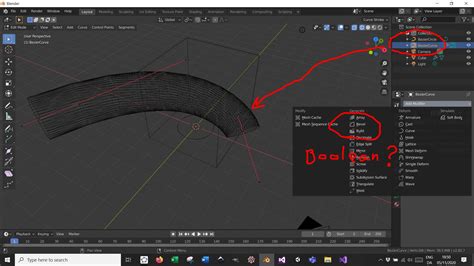 Python Boolean With Bevel Bezier Curve Blender Stack Exchange