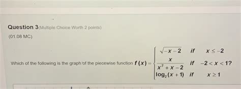 solved question 3 multiple choice worth 2 points 01 08 mc which of