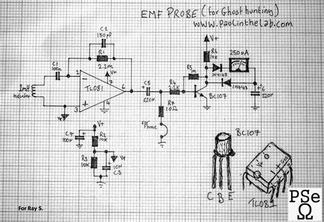 Paul In The Lab Emf Ghost Detector Stripboard Veroboard Layout