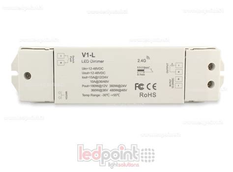 Ledpoint S R L Single Colour Dimmer Receiver With Push Dim Ch A V Or Ch A V