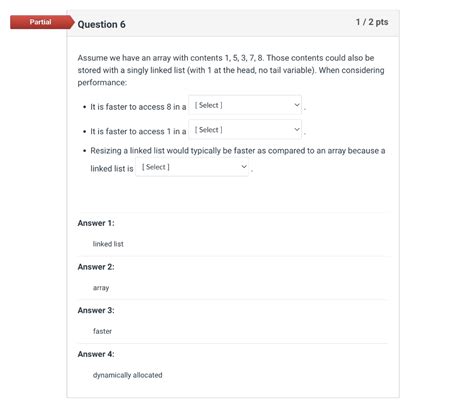 Solved Assume We Have An Array With Contents 1 5 3 7 8 Chegg Com