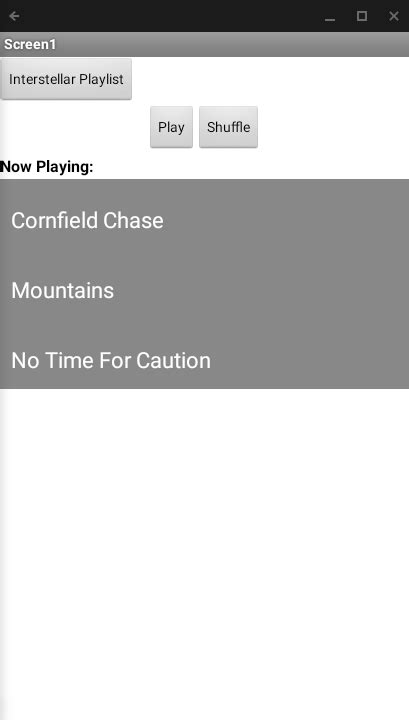 Is There Any Way To Play An Audio File From A List Selection Mit App