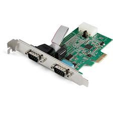 StarTech Port PCI Express RS Serial Adapter Card PCIe Dual DB PEX S Mwave