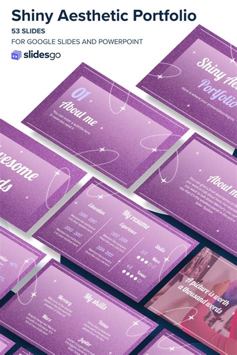 Shiny Aesthetic Portfolio Template