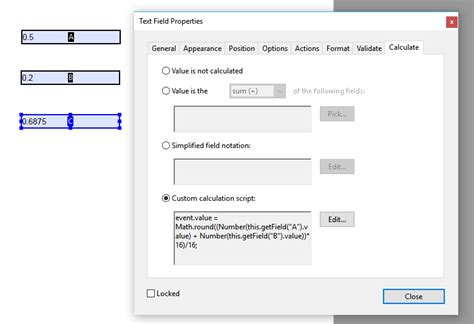 Solved Acrobat Form Round A Sum Of Two Fields To The Near Adobe Community