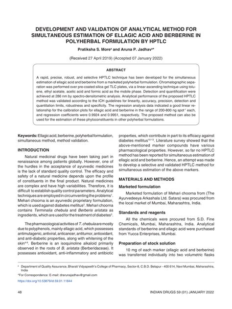 pdf development and validation of analytical method for simultaneous