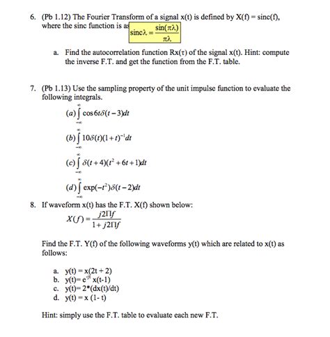 solved the fourier transform of a signal x t is defined by