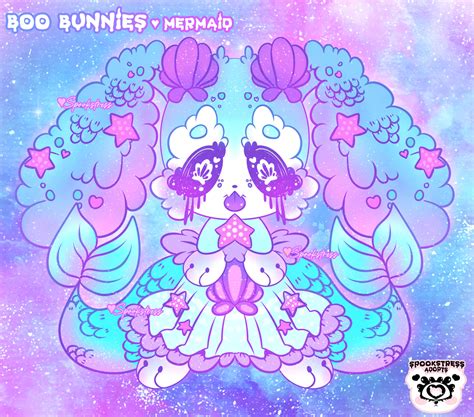 Boo Bunnies Mermaid By Spookstressadopts On Deviantart