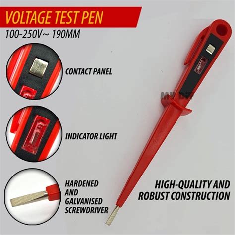 Anton Test Pen 100 250v 190mm Euro Test Pen Wang Thong Hardware Online Store