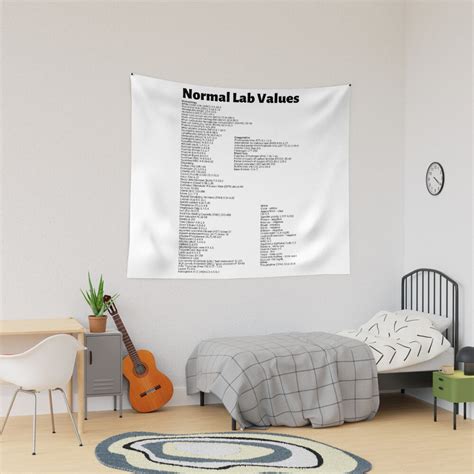 Normal Lab Values Ranges Chart Poster For Sale By Caregiverology