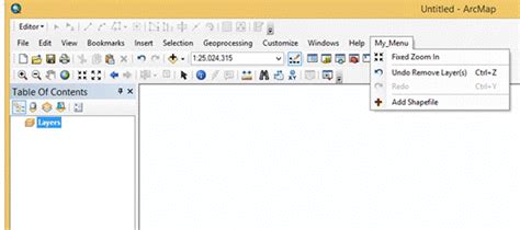Walkthrough Adding A Custom Menu Created In Net To Arcgis For Desktop