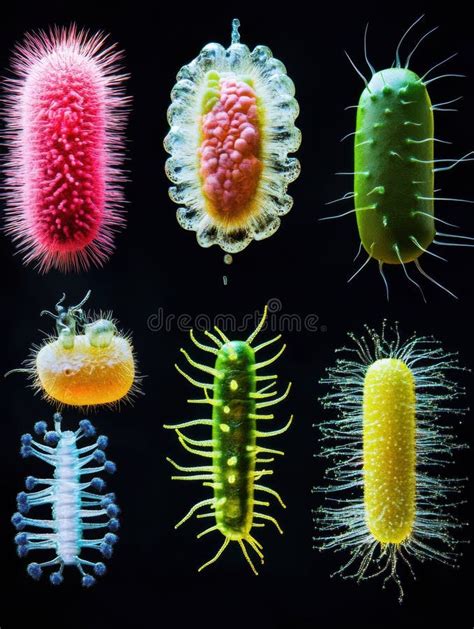 Sequence Illustrating The Evolution Of Diverse Bacteria Displaying