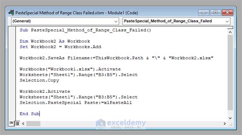 Run Time Error PasteSpecial Method Of Range Class Failed Reasons And Solutions