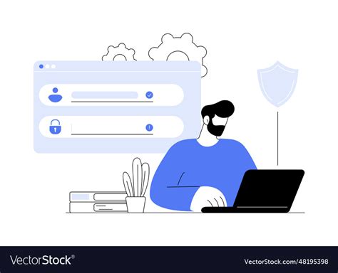Create New Password Abstract Concept Royalty Free Vector