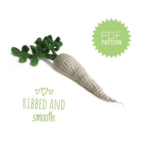 Parsnip Crochet Pattern Pdf Crochet Parsnip Pattern Play Food Amigurumi Parsnip Pattern