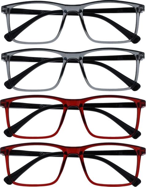 Opulize Modern Rectangular Reading Glasses Health And Household