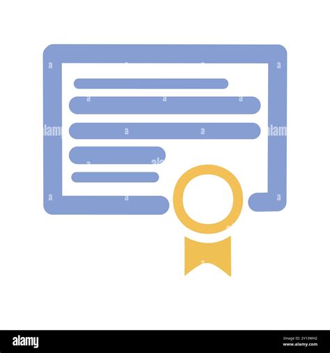 Approved Certificate Illustration Of A Certified Document With A Seal