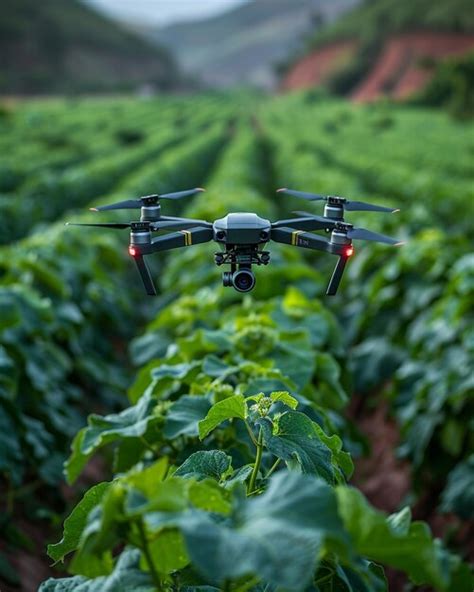 Premium Photo A Drone Capturing Multispectral Images Background