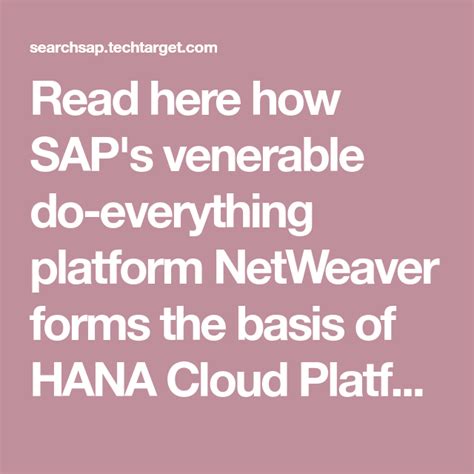 75 Sap Ideas Coding Cloud Platform How To Configure Sap Services