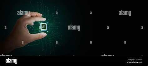 computing power technology and performance concept super powerful cpu
