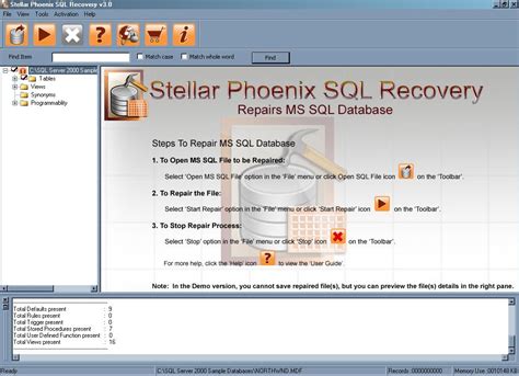 Stellar Phoenix Sql Recovery Review