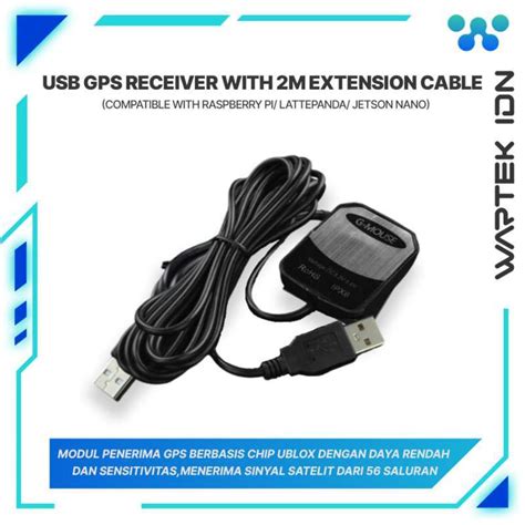 Jual Usb Gps Receiver With 2m Extension Cable Raspberry Pijetson Nano