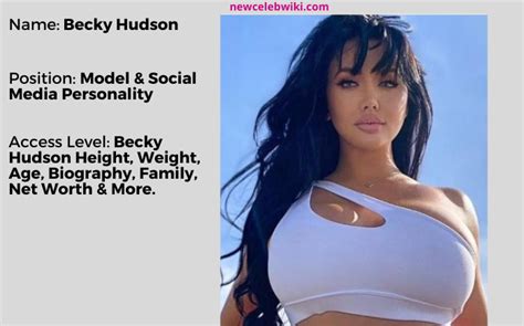 Becky Hudson Onlyfans Height Age Wiki Bio Net Worth And More