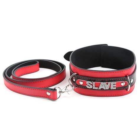 Slave Furry Sex Collars For Couples Women Men Adjustable Belt Pu