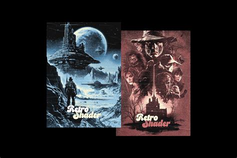Retro Shader Photo Effect Design Cuts