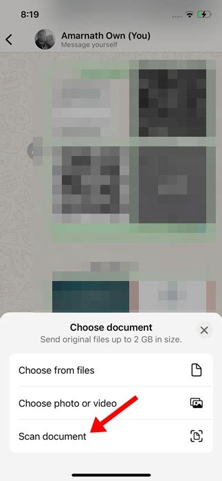 How To Quickly Scan Documents On Whatsapp